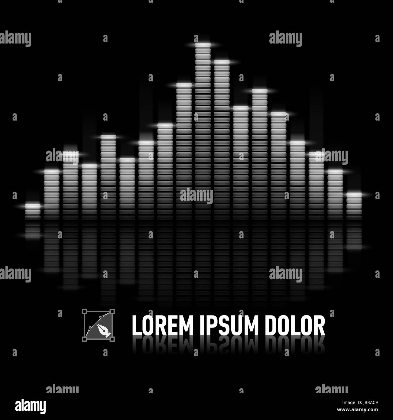 Dark equalizer digital sound Black and White Stock Photos & Images - Alamy