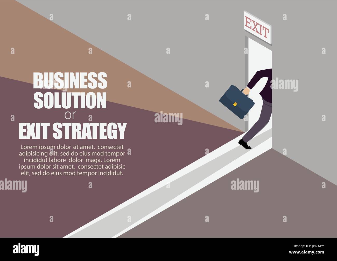 Leaving exit door Stock Vector Images - Alamy