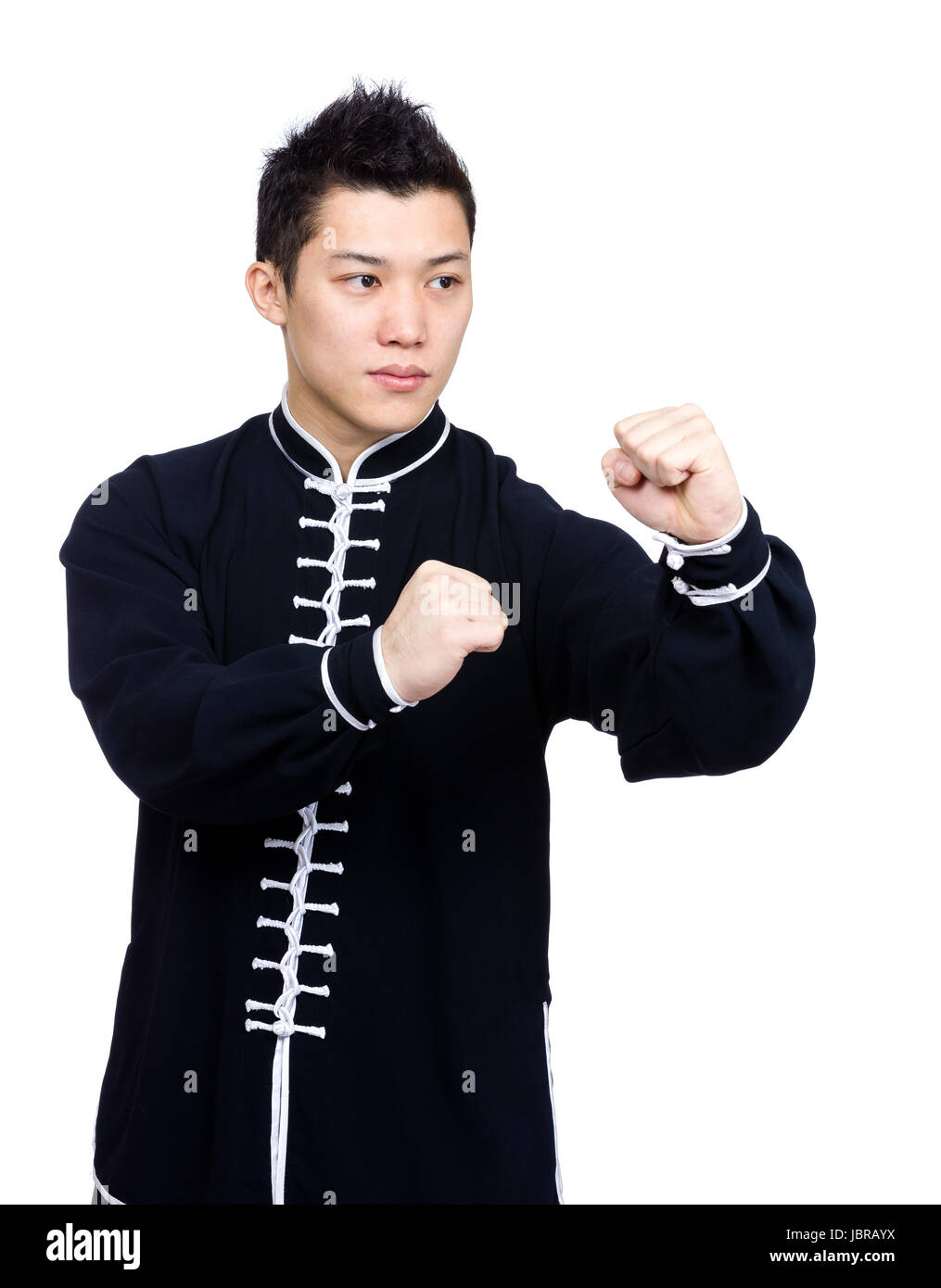 Pose of Chinese martial art Stock Photo - Alamy