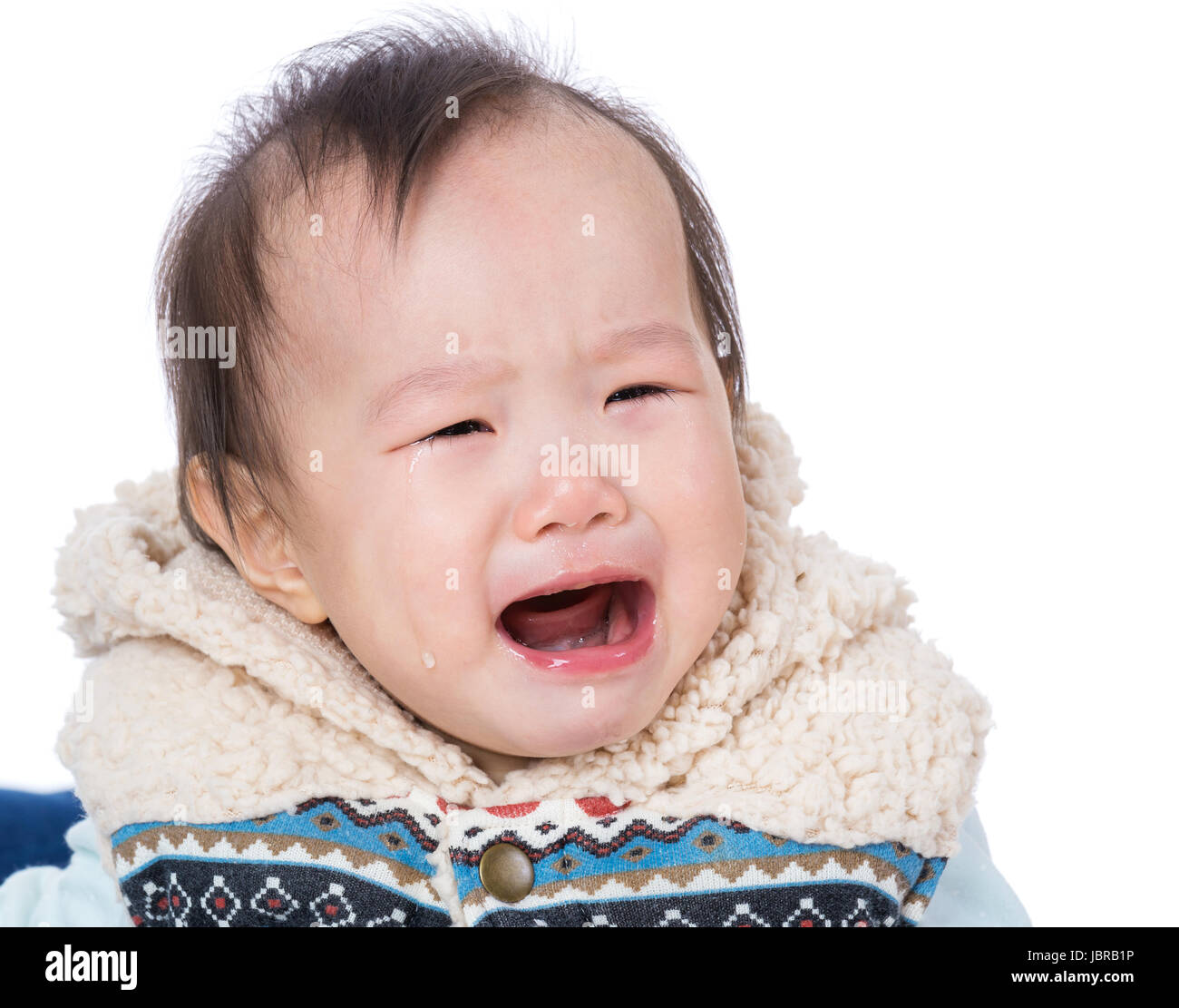 Asia baby girl crying Stock Photo - Alamy