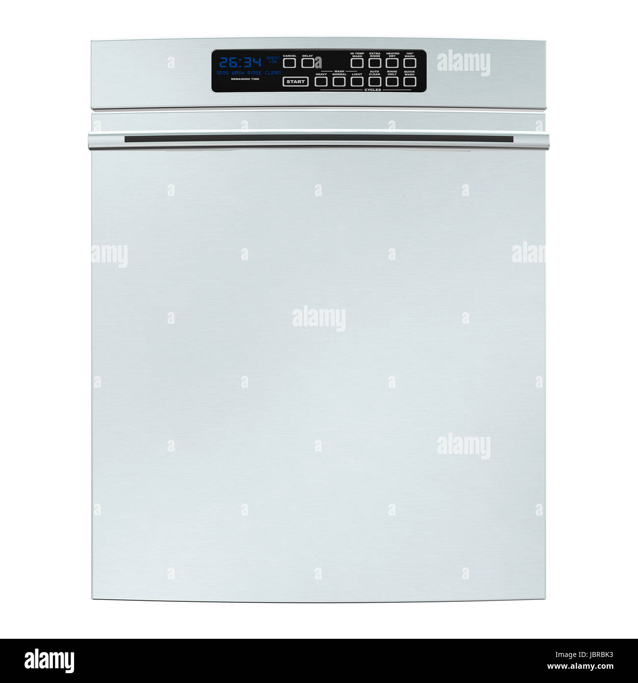 3D digital render of a dishwasher isolated on white background Stock ...