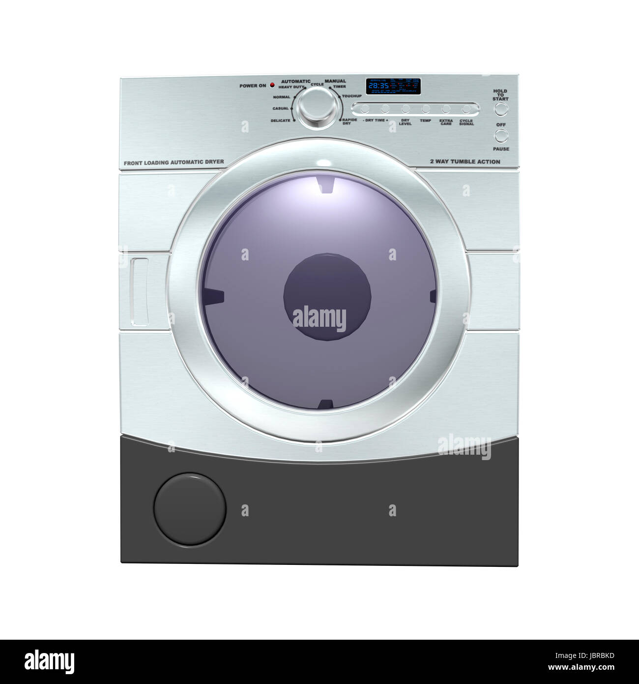 3D digital render of a dryer isolated on white background Stock Photo ...