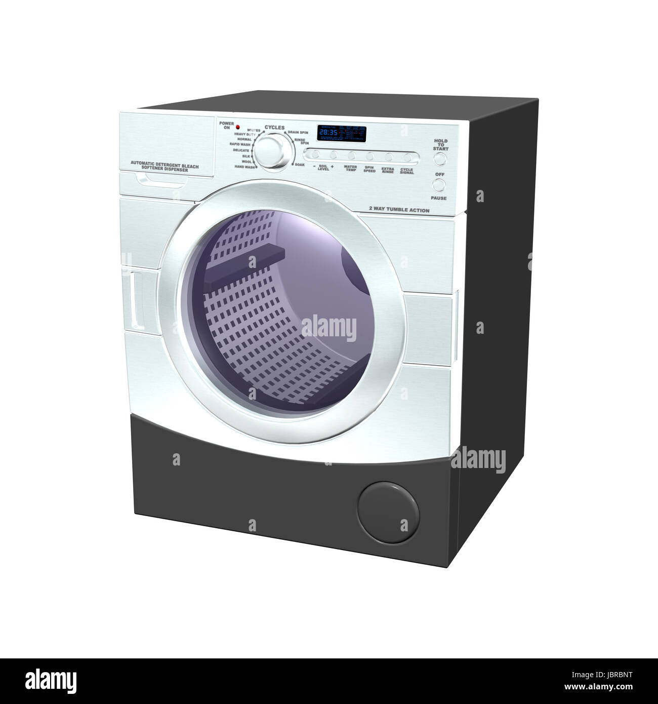 3D digital render of a washer isolated on white background Stock Photo ...