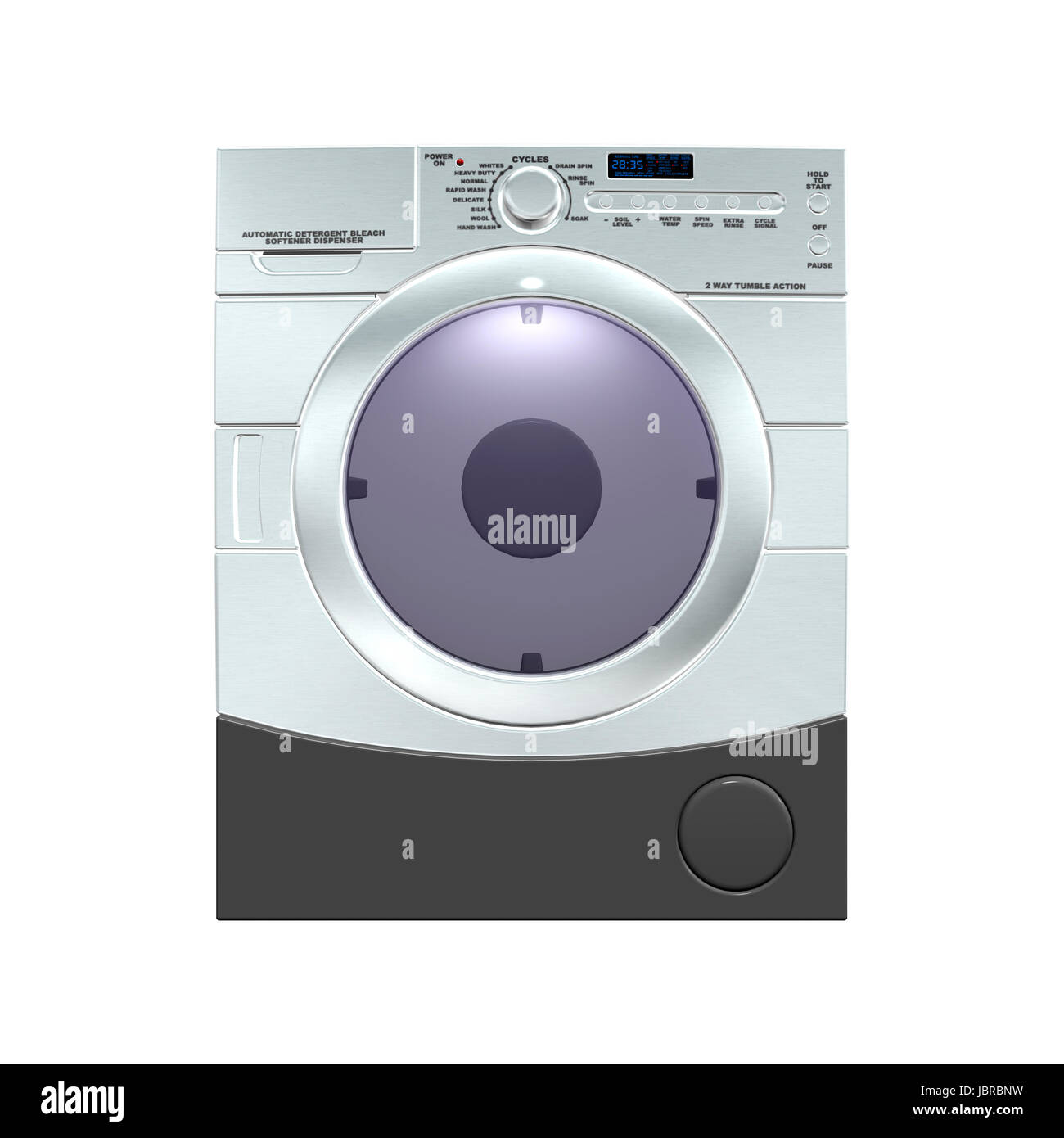 3D digital render of a washer isolated on white background Stock Photo ...