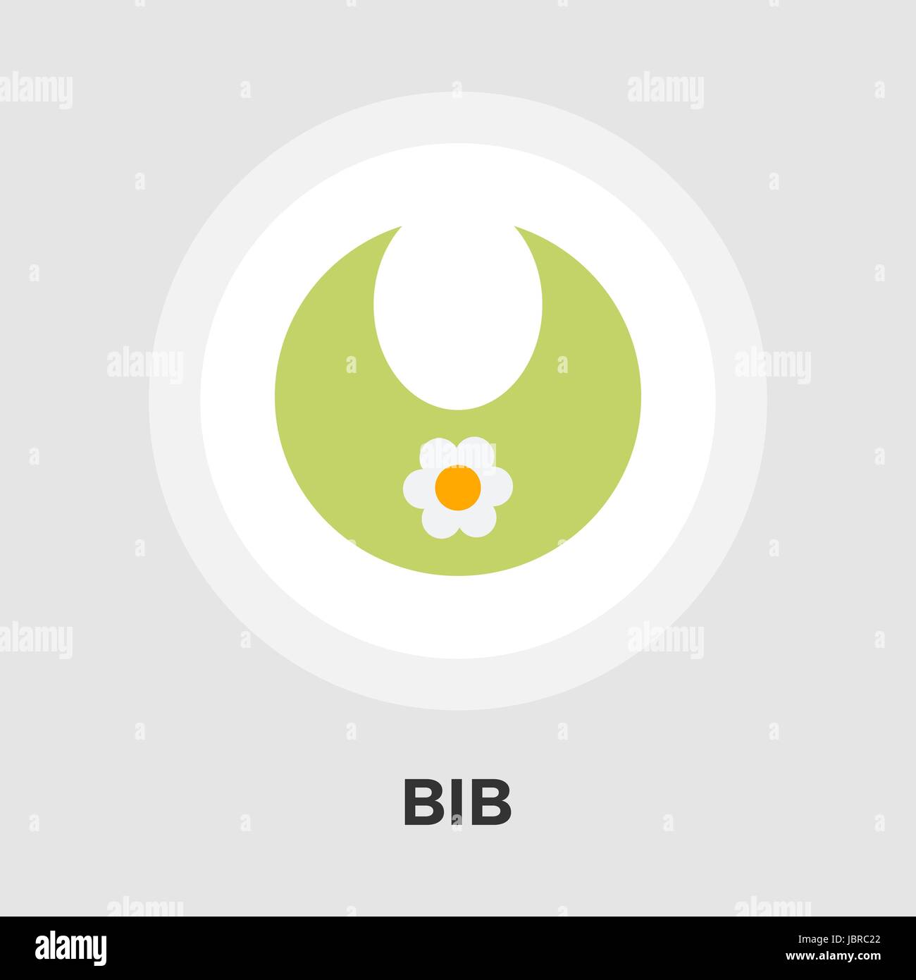 Bib icon vector. Flat icon isolated on the white background. Editable ...