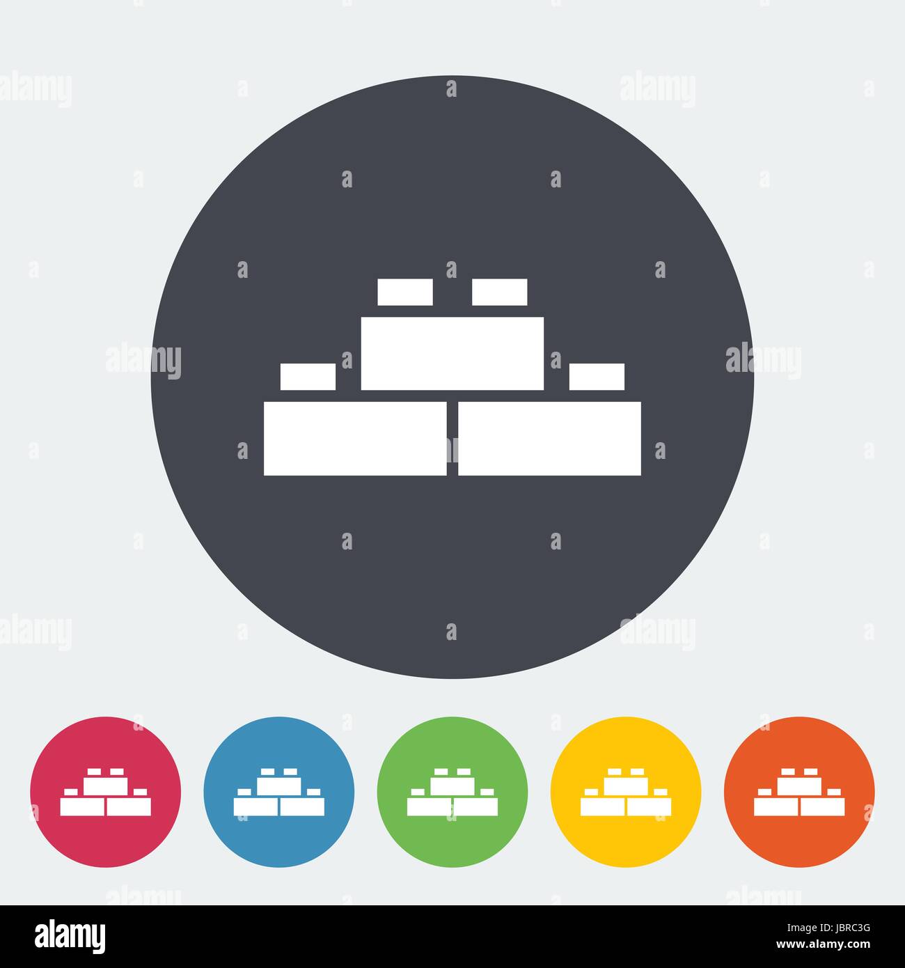 Building block icon. Flat vector related icon for web and mobile ...
