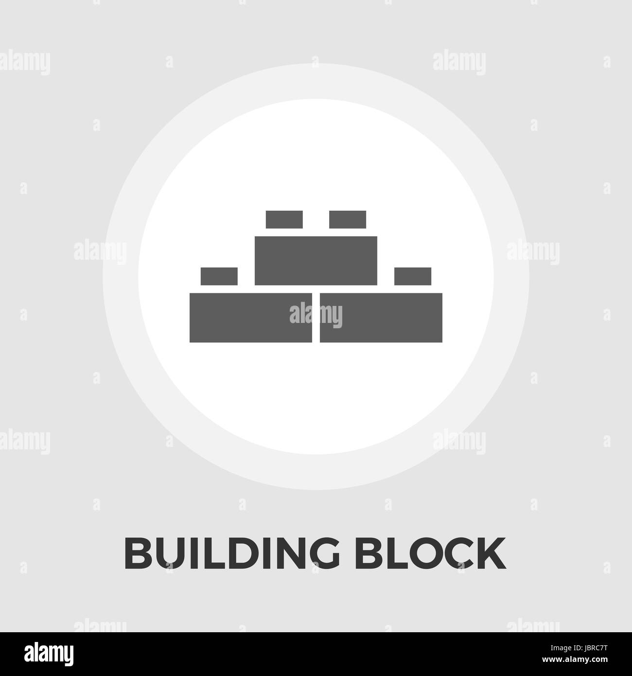 Building block icon vector. Flat icon isolated on the white background ...