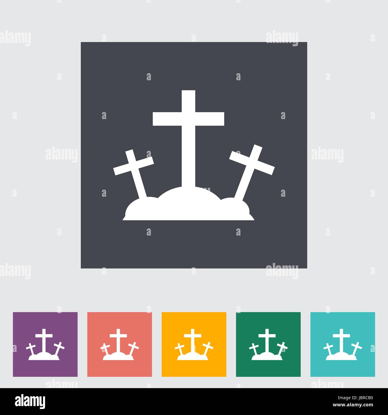 Golgotha hill jerusalem Stock Vector Images - Alamy