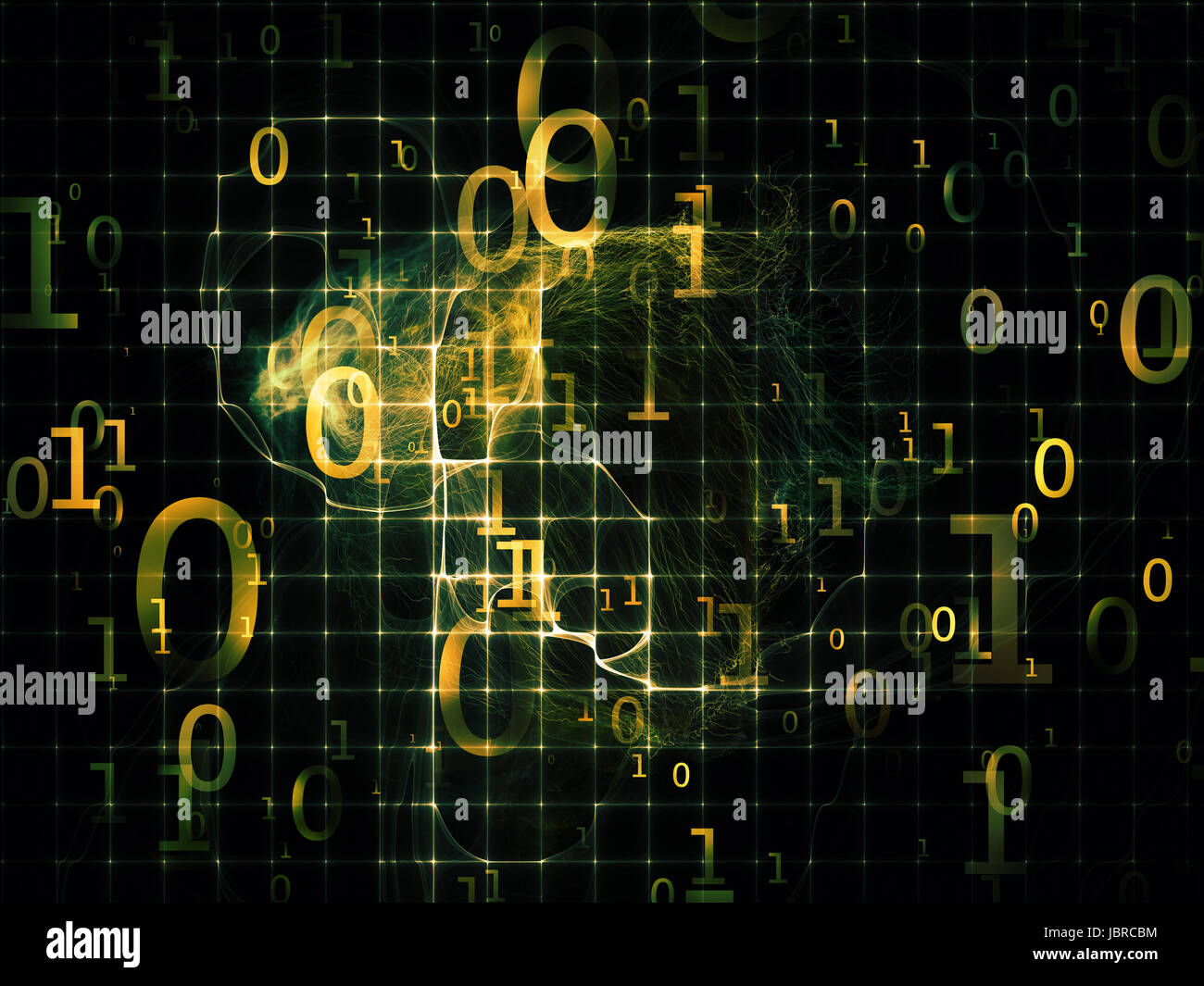 Number in Space series. Artistic abstraction composed of numbers ...