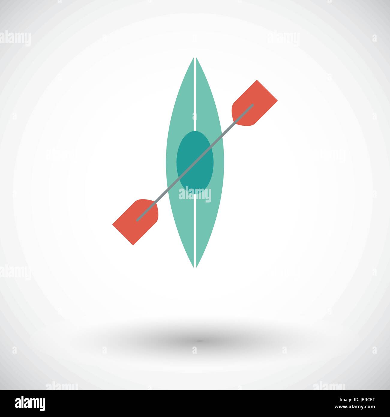 Canoe. Flat vector icon for mobile and web applications. Vector ...