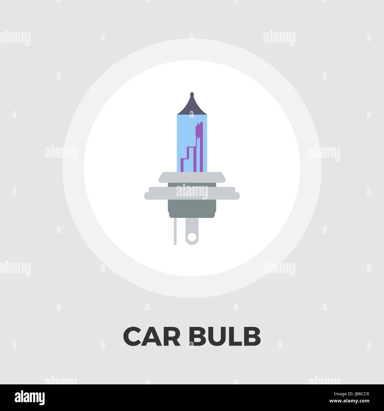 Xenon car lamp icon vector. Flat icon isolated on the white background ...