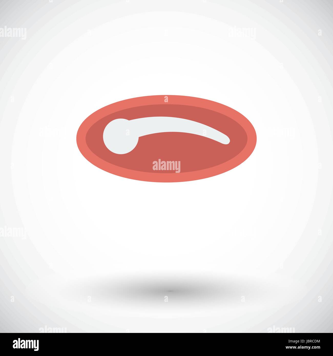 Car door handle. Single flat icon on white background. Vector ...