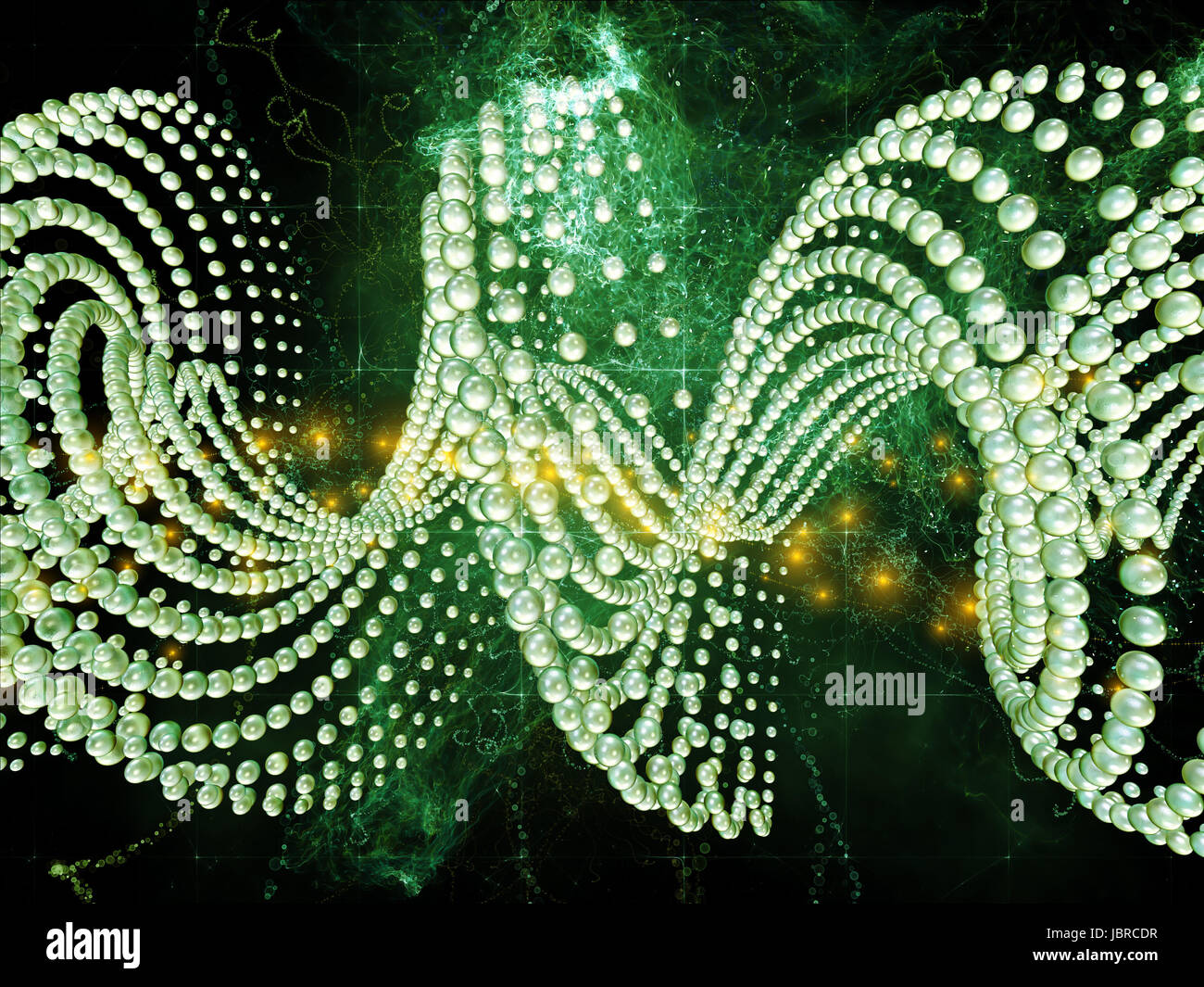 Molecular Dreams series. Backdrop of conceptual atoms, molecules and ...