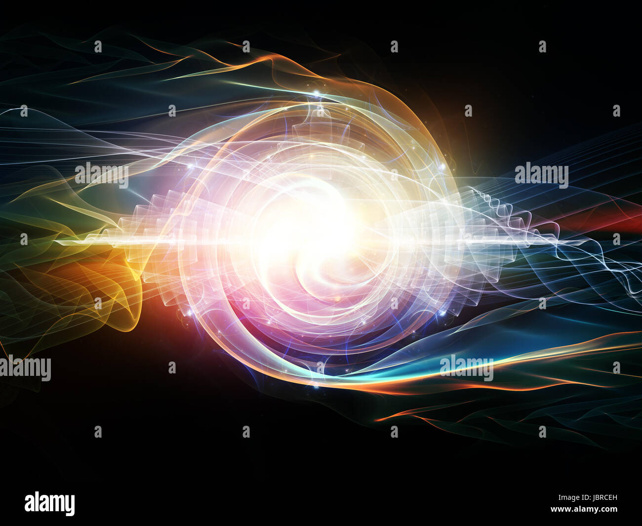 Atomic series. Interplay of lights and fractal elements on the subject ...