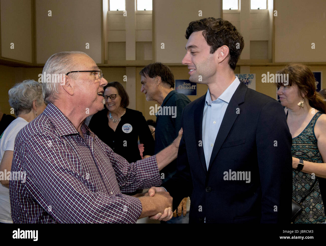 Doraville, Georgia, USA. 11th June, 2017. JON OSSOFF, the Democratic ...
