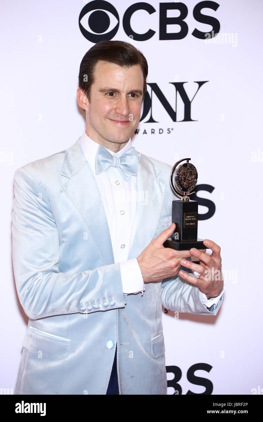 New York, NY, USA. 11th June, 2017. Gavin Creel in the press room for ...