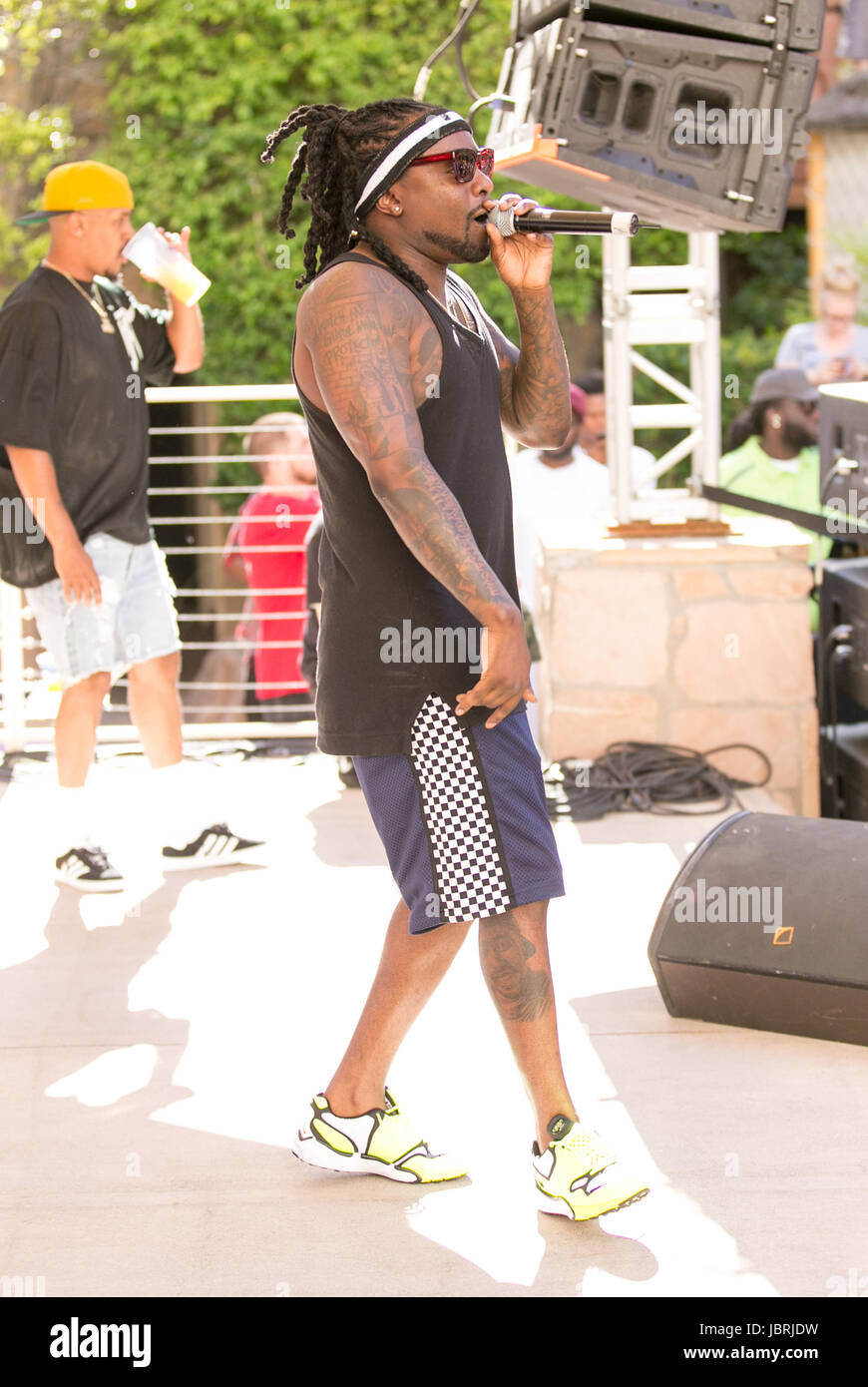 Las Vegas, USA. 11th June, 2017. Wale performs at Rehab Beach Club at ...