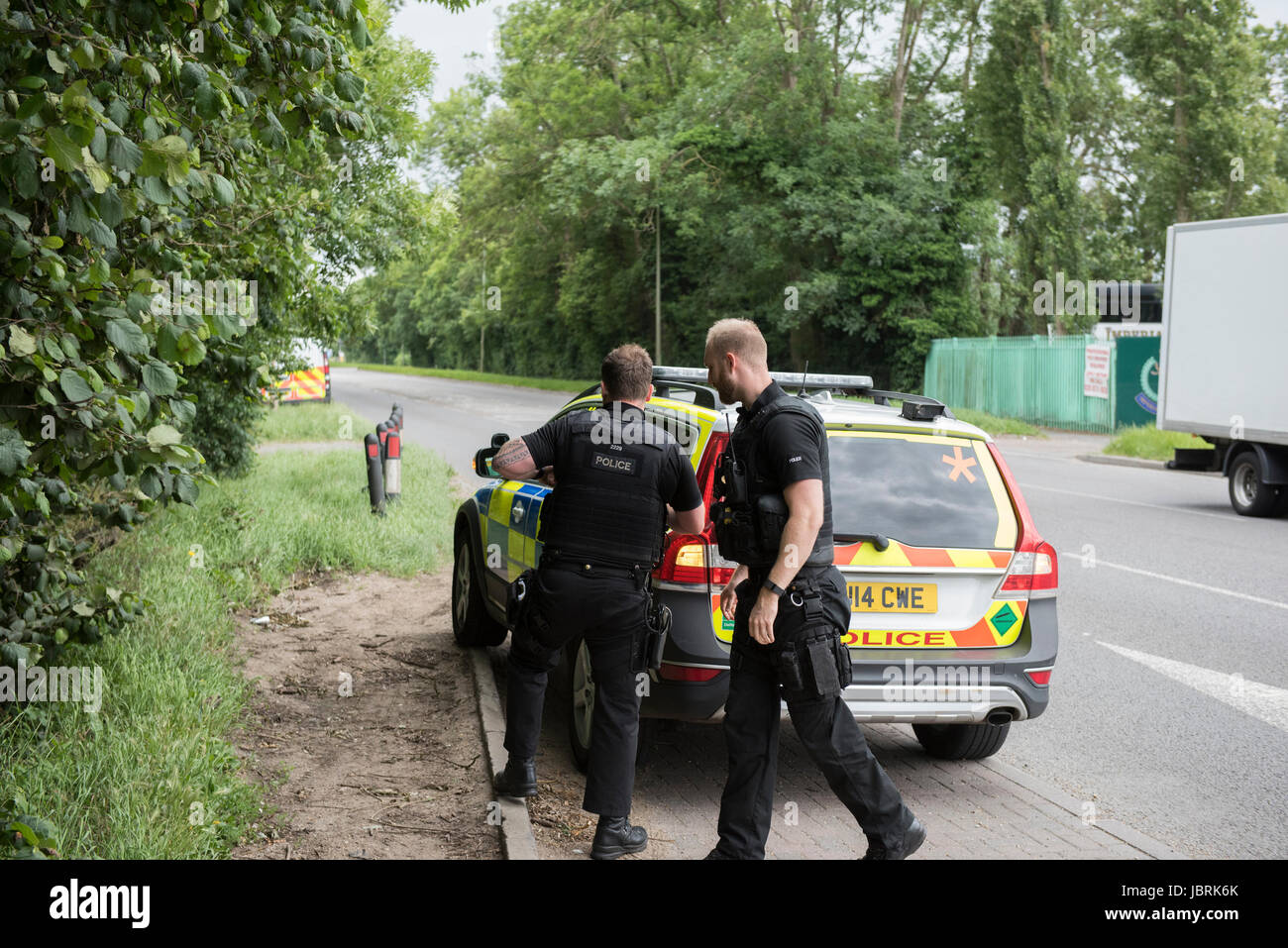 Slough, UK. 12th June 2017. Thames Valley Police has launched a murder ...