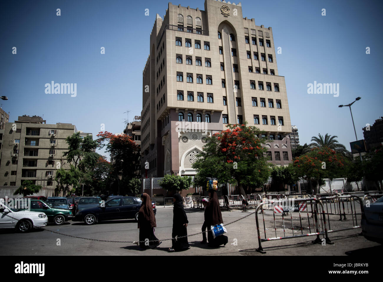 The Embassy of Qatar in Cairo, Egypt, photographed on 05 June 2017 ...