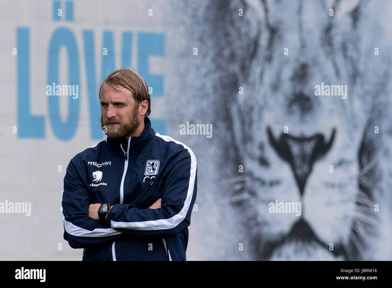 Munich, Germany. 12th June, 2017. Daniel Bierofka, the new manager of ...