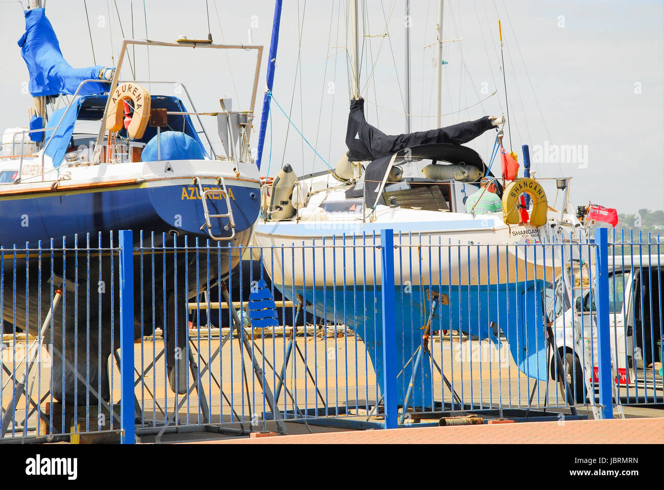 Portland, Dorset, UK. 12th Jun, 2017. People get their boats ready for ...