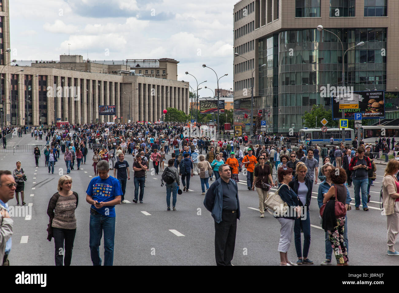 Russia protest moscow hi-res stock photography and images - Alamy
