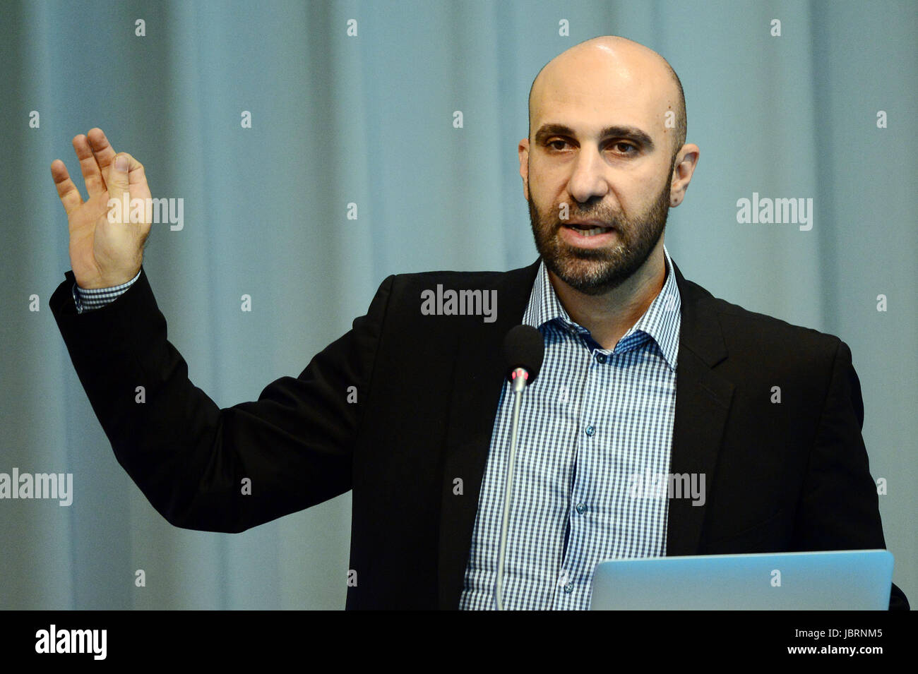 The Israeli-Arab psychologist and author Ahmad Mansour gives a talk on ...