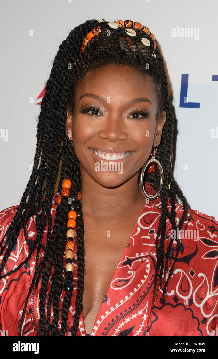 WEST HOLLYWOOD, CA: Brandy at the 2017 LA Pride Festival in West ...