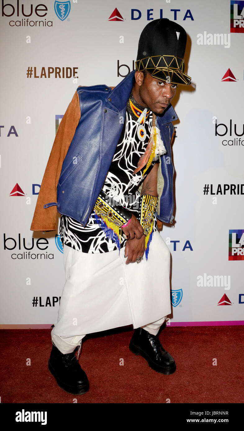 WEST HOLLYWOOD, CA: Dapper Afrika at the 2017 LA Pride Festival in West ...