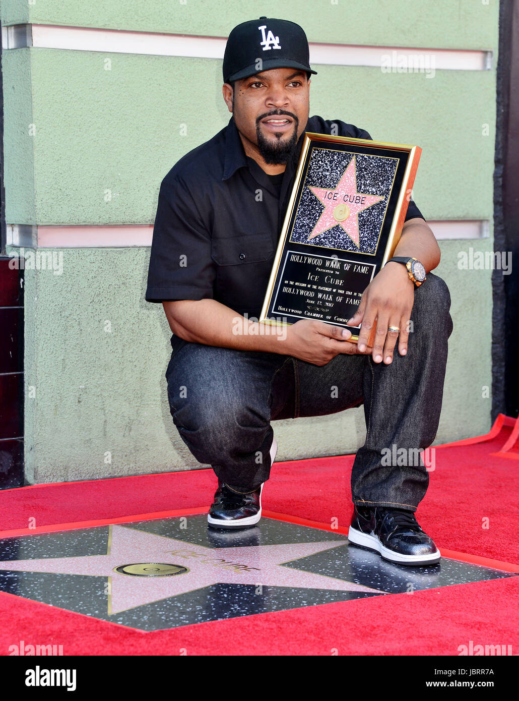 Los Angeles, USA. 12th June, 2017. IceCube - Star 012 Ice cube honored ...