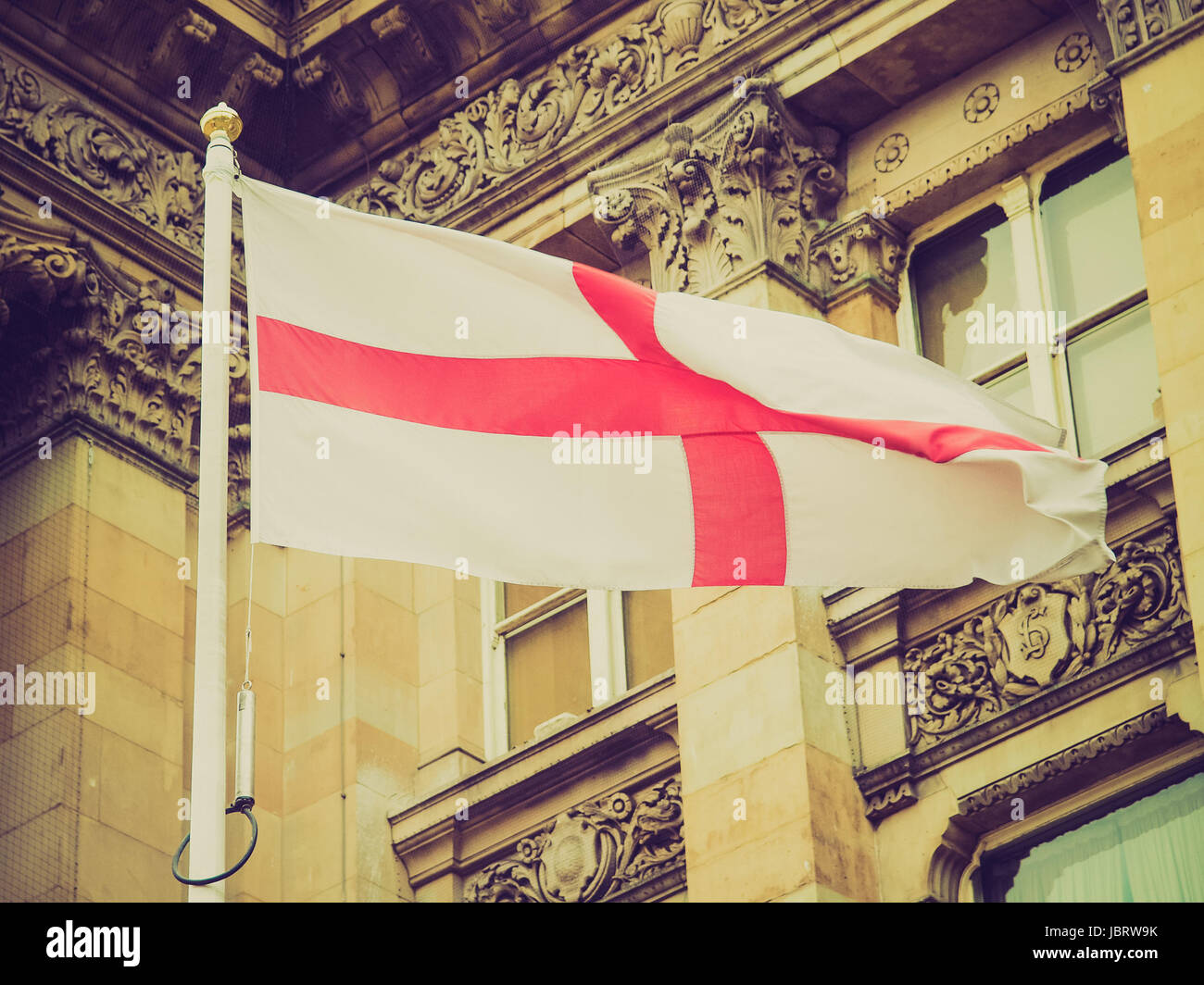 Vintage retro looking English flag of England United Kingdom (UK Stock ...