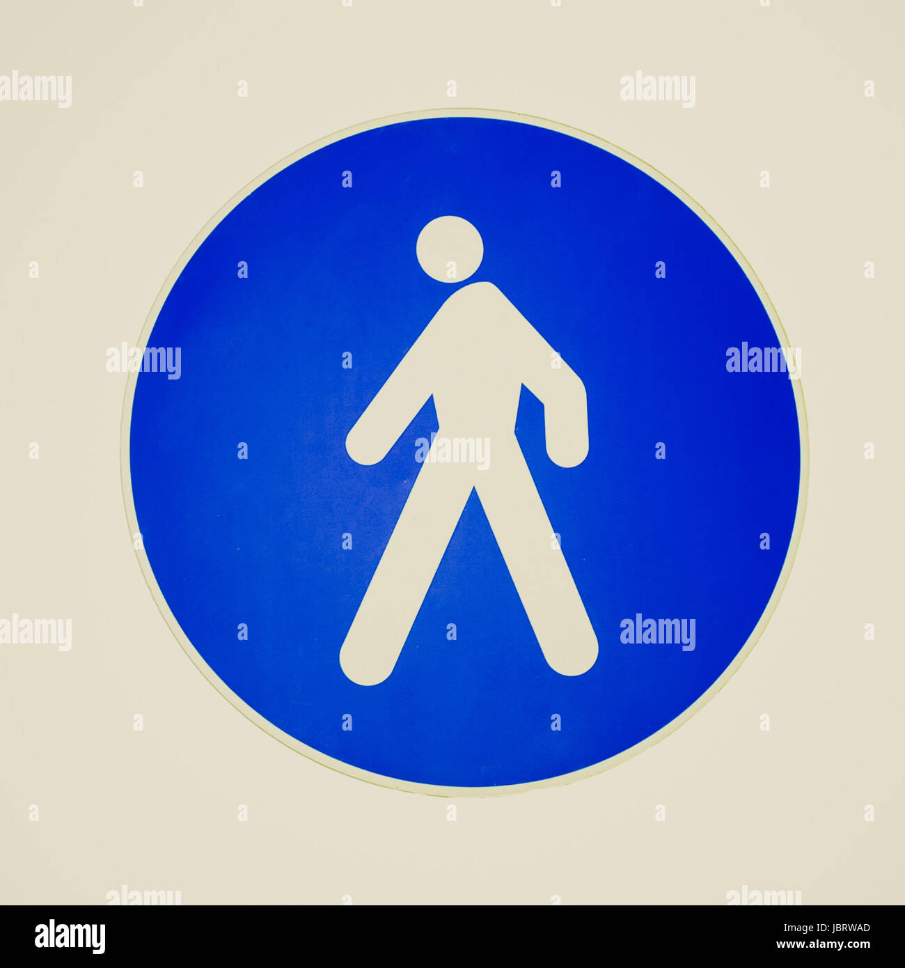 Vintage retro looking Traffic sign isolated over a white background ...