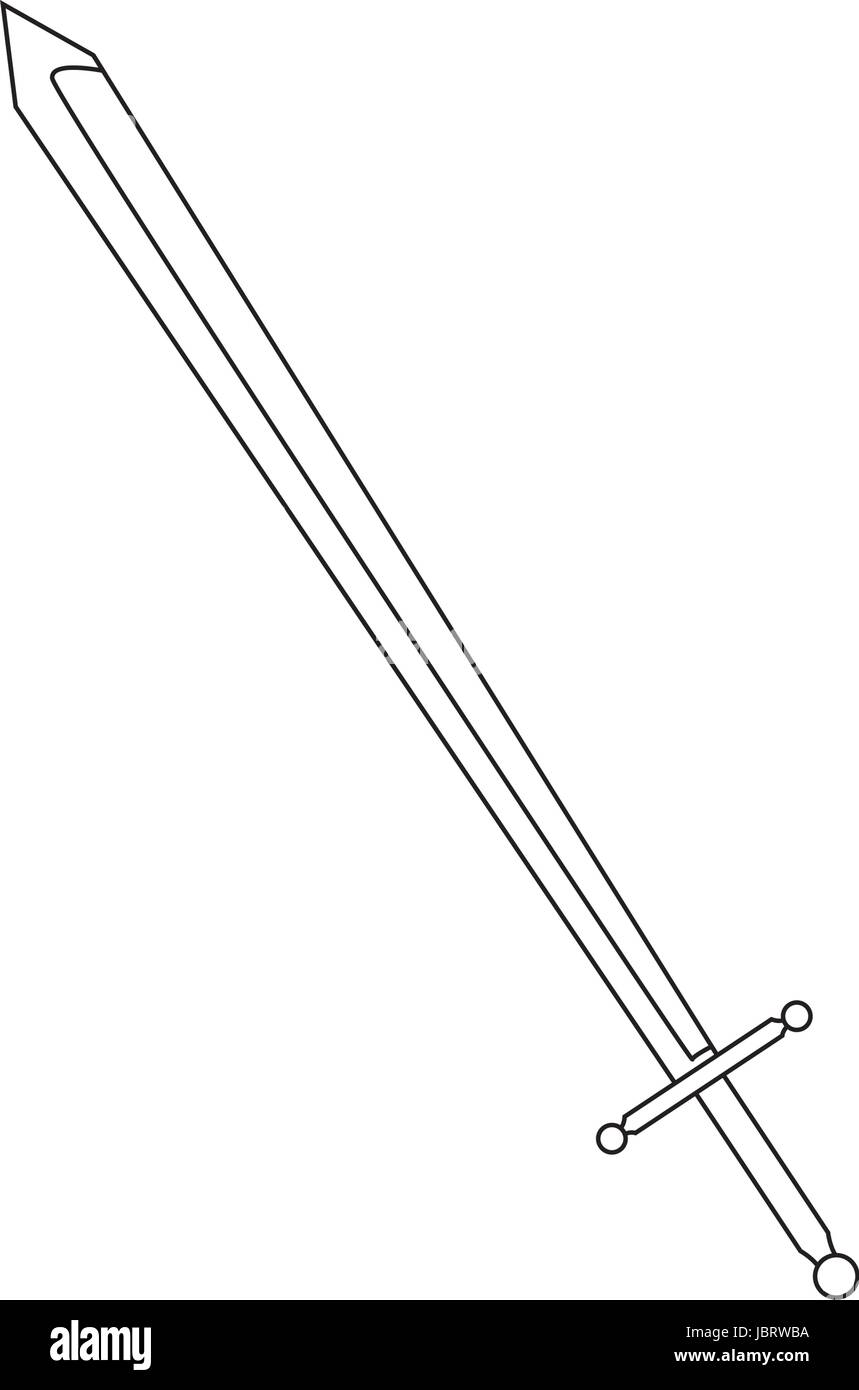 cartoon sword weapon comic accessory Stock Vector Image & Art - Alamy