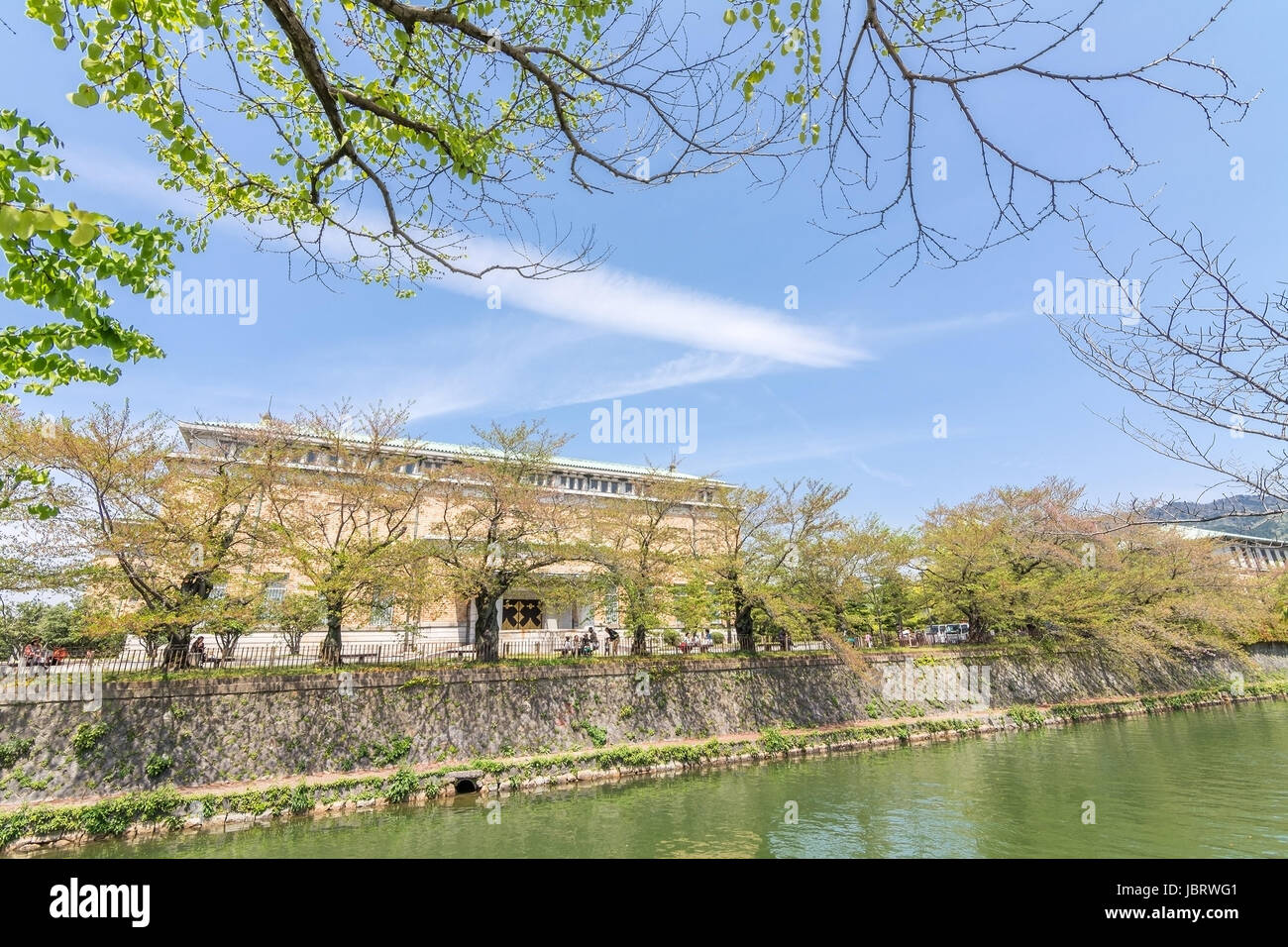 Kyoto scenery with river and green tree in sunny day, Kyoto, Japan ...
