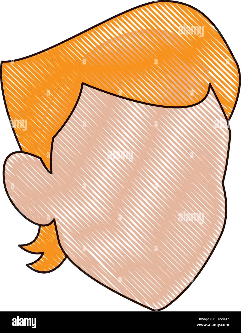 faceless person portrait young cartoon icon Stock Vector Image & Art ...