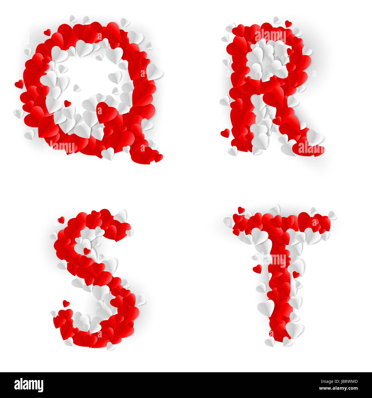 Stylized letters Cut Out Stock Images & Pictures - Alamy