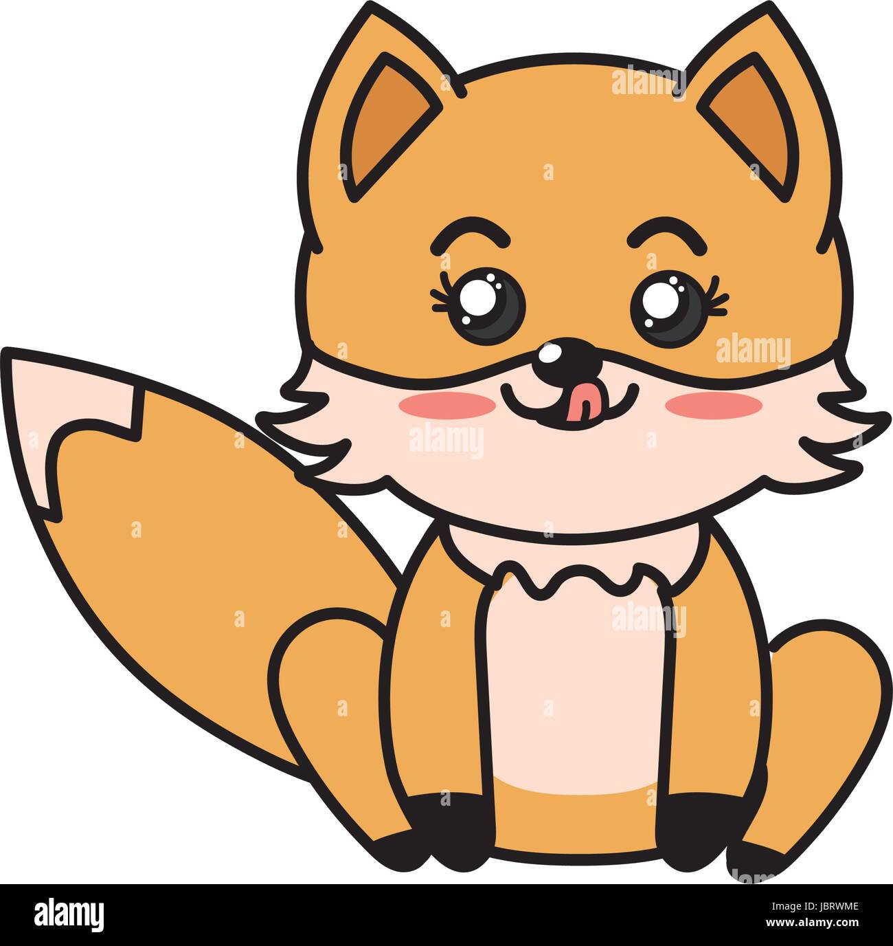 beautiful cute animals with expression face Stock Vector Image & Art ...