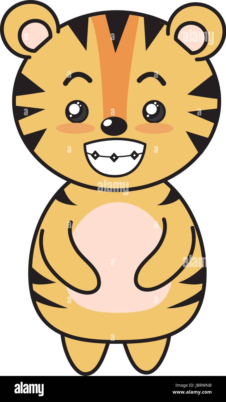 beautiful cute animals with expression face Stock Vector Image & Art ...