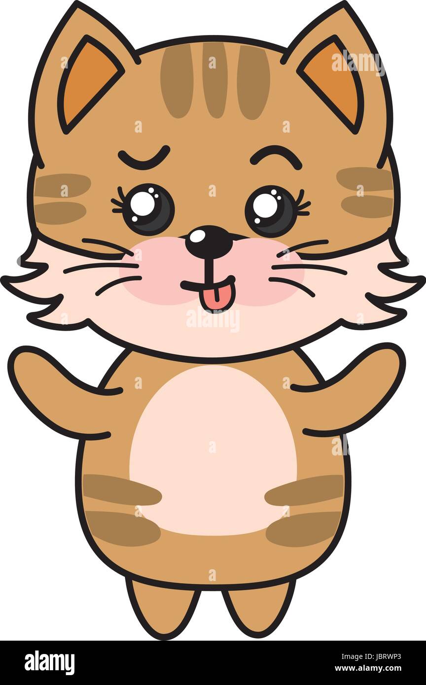beautiful cute animals with expression face Stock Vector Image & Art ...