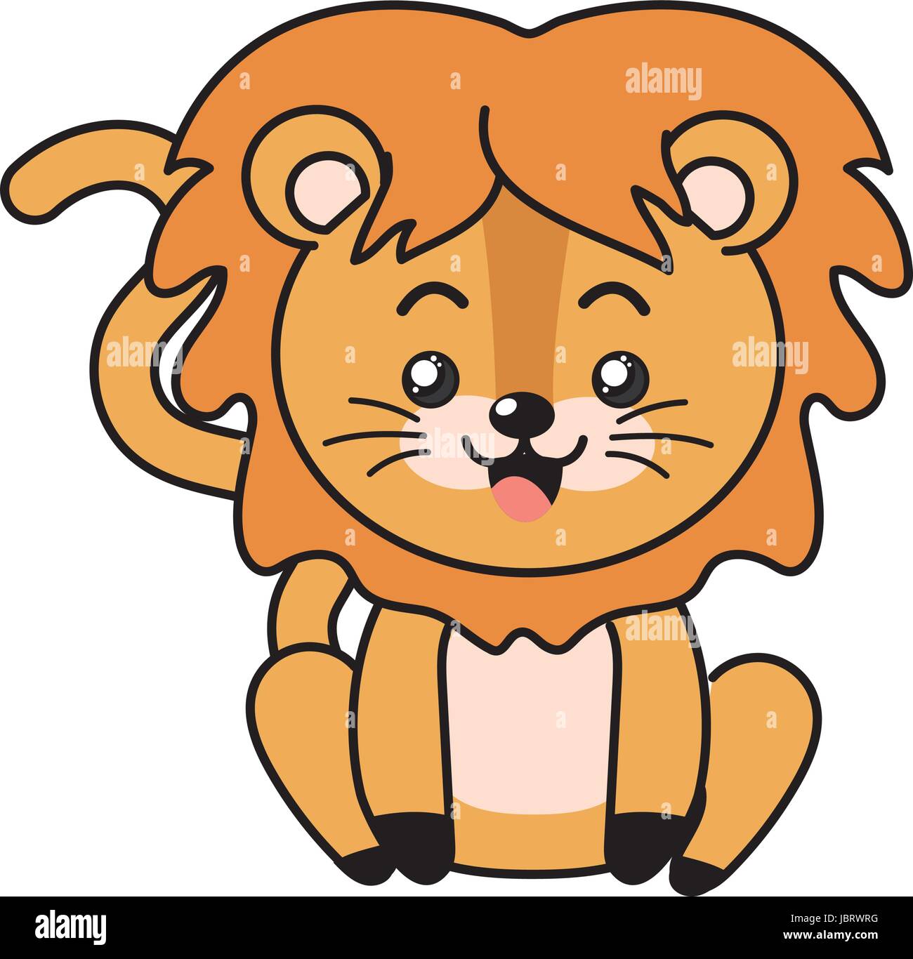 beautiful cute animals with expression face Stock Vector Image & Art ...