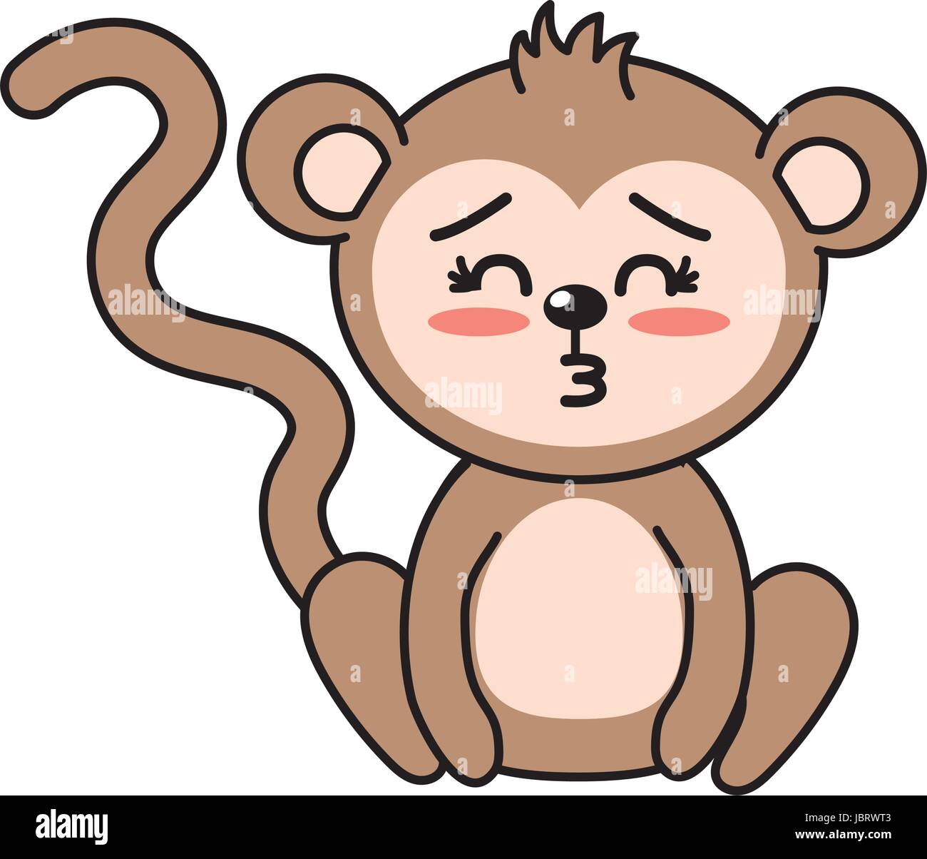 beautiful cute animals with expression face Stock Vector Image & Art ...