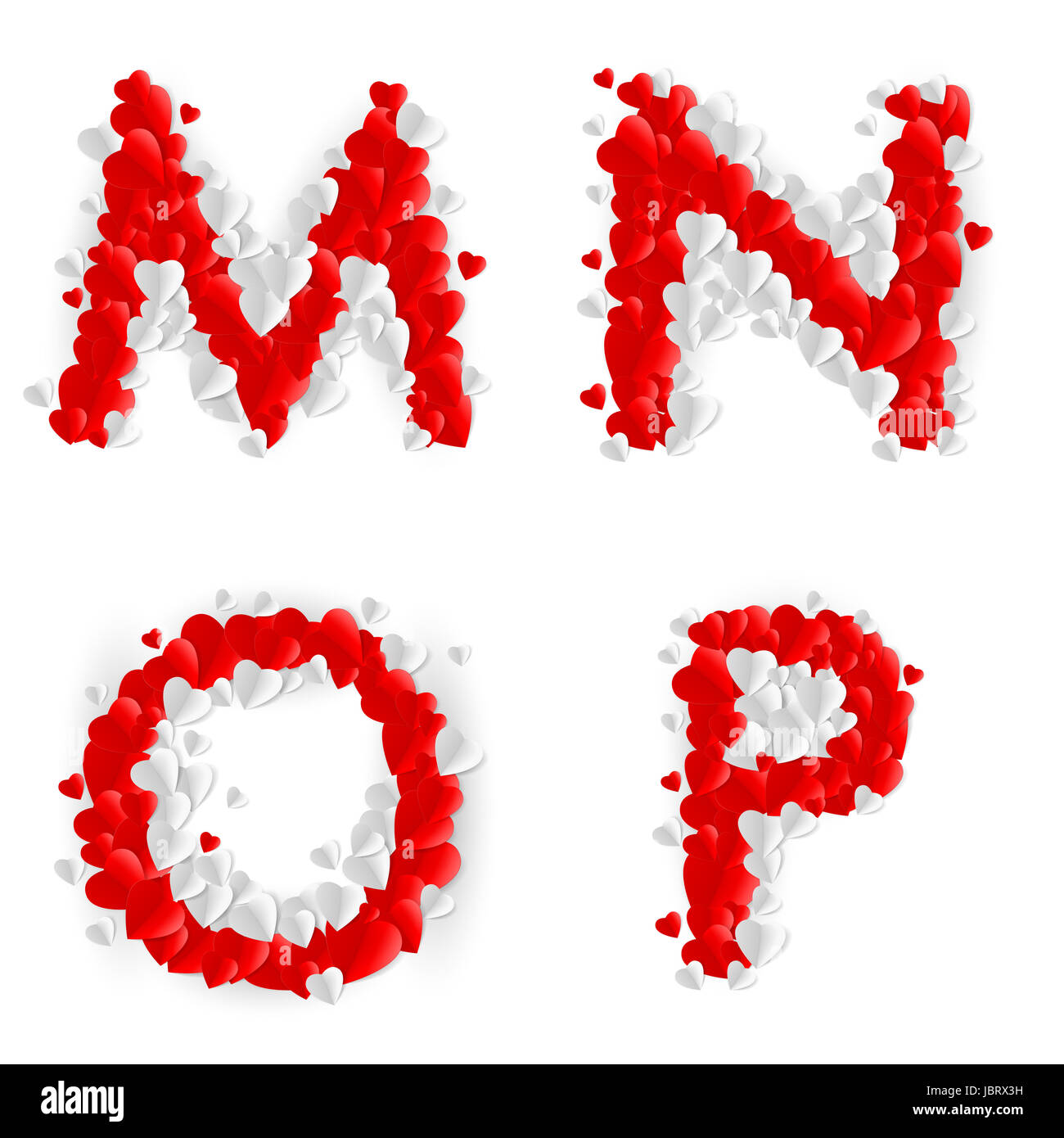 Letter N In Heart Hd