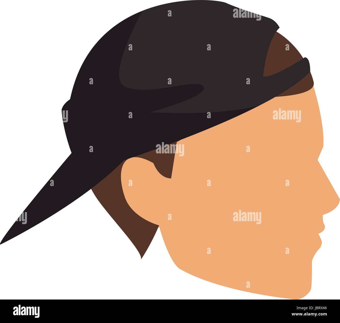 profile young man head icon Stock Vector Image & Art - Alamy