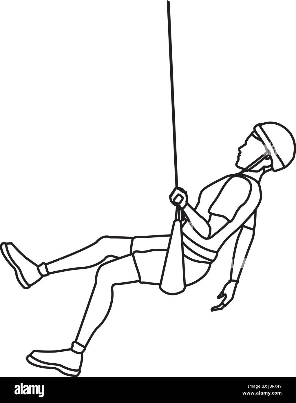 Strong male rock climber Cut Out Stock Images & Pictures - Alamy