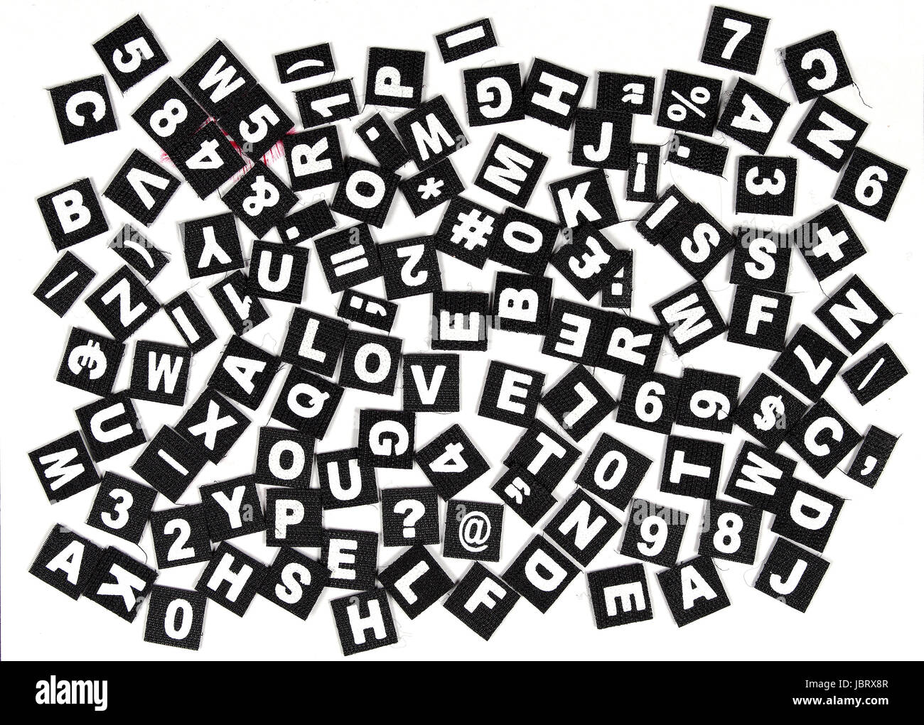 Big pile of random character letters on white background Stock Photo ...