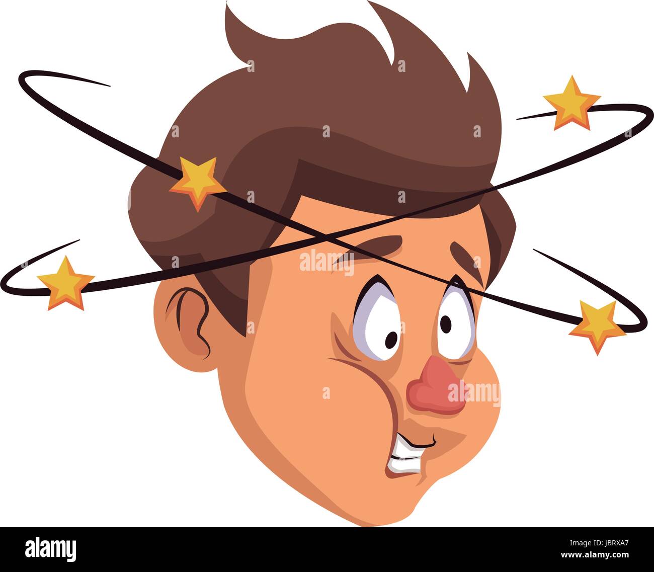 Free Man Head Spinning Clipart