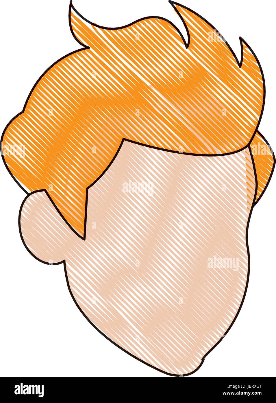 default head man portrait hair image Stock Vector Image & Art - Alamy