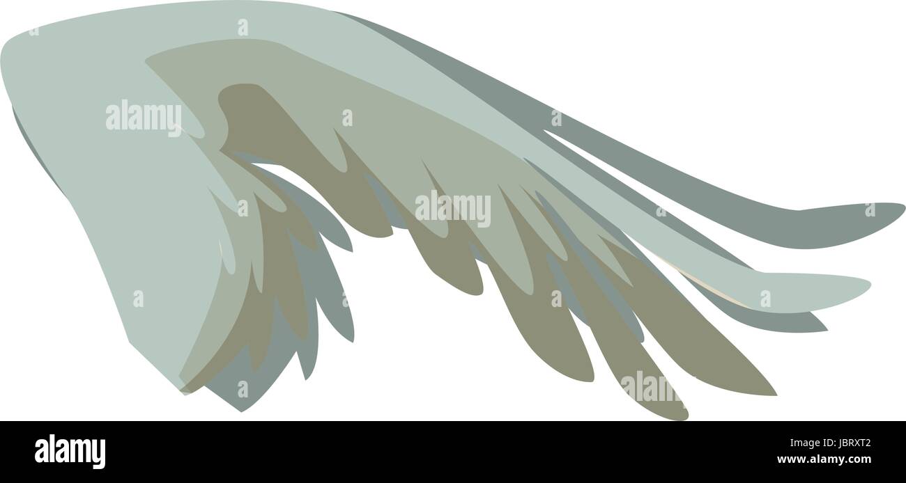 spread out bird or angel wing feathers icon Stock Vector Image & Art ...