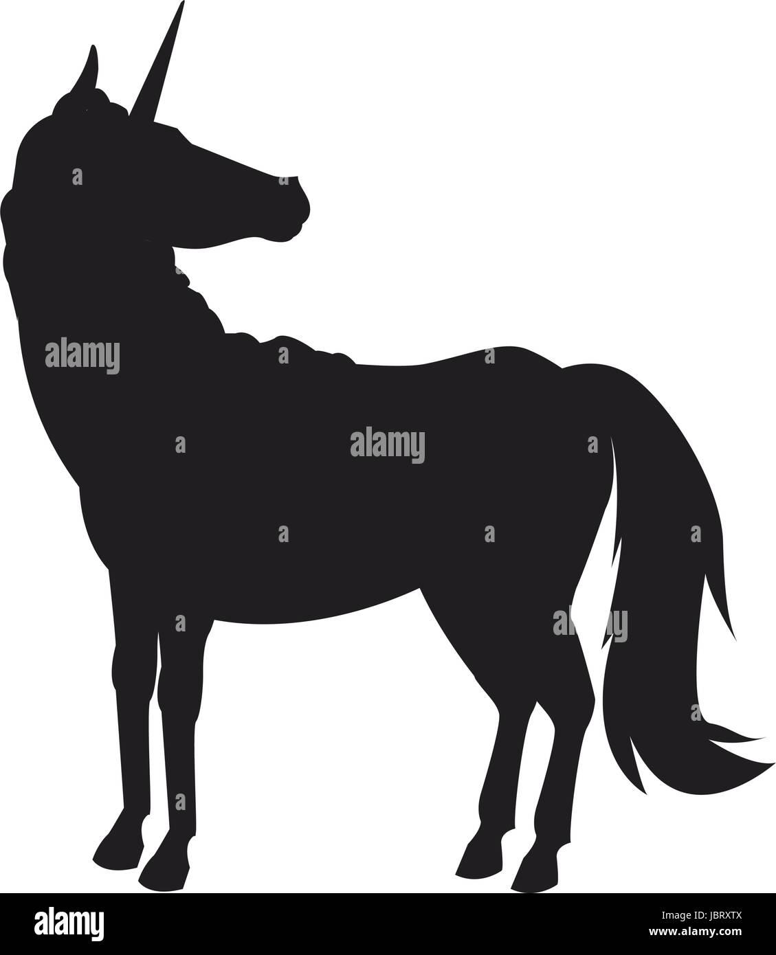 unicorn legendary mythical creature horned Stock Vector Image & Art - Alamy