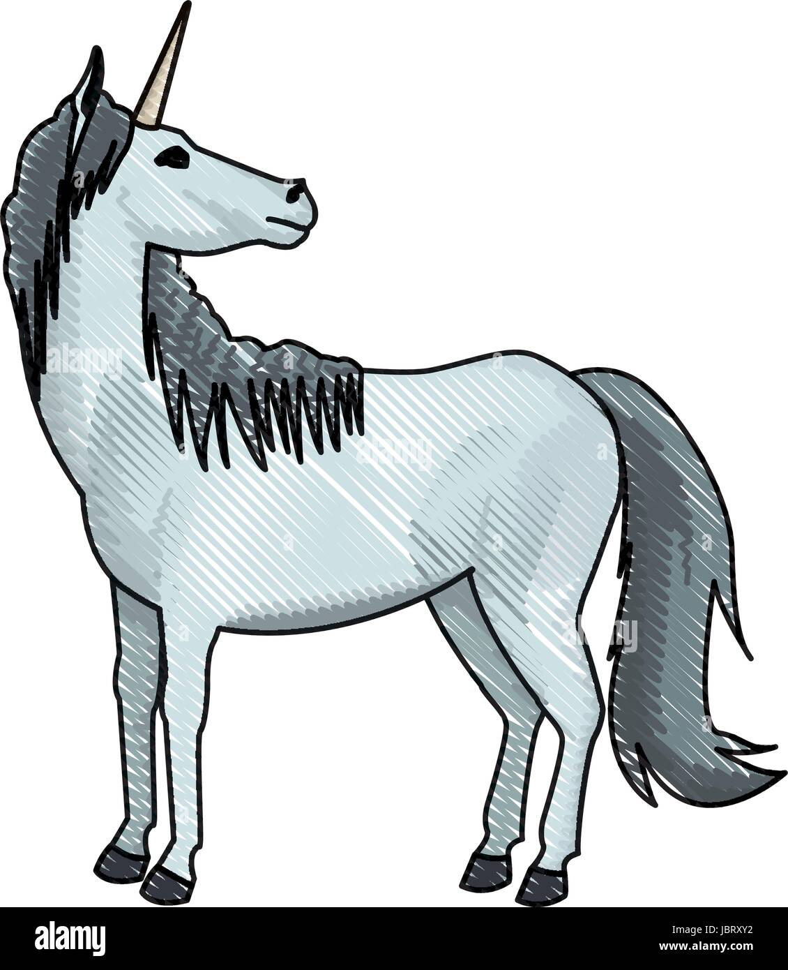 unicorn legendary mythical creature icon Stock Vector Image & Art - Alamy